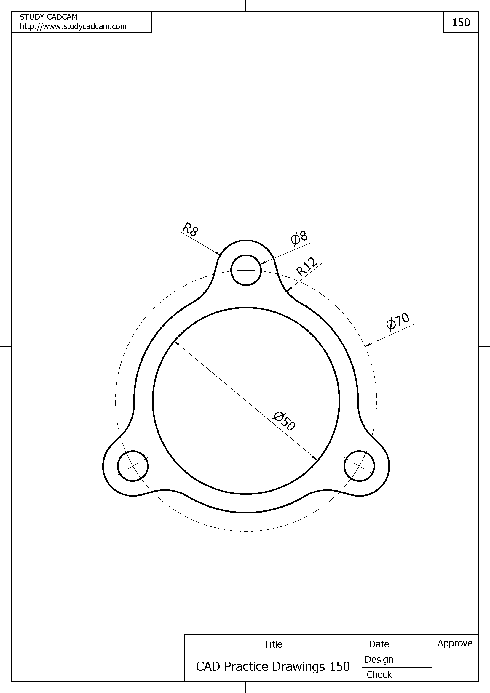 CAD Practice Drawing 150 – Help Center