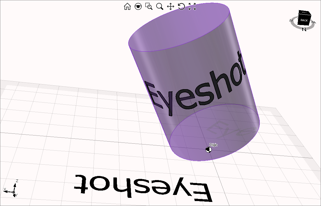 How to draw a text on a cylindrical surface – Help Center